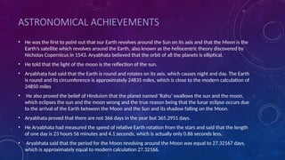 Aryabhata’s contributions to astronomy.pptx