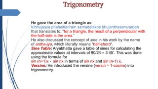 Aryabhata seminar | PPT