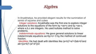 Aryabhata seminar | PPTX