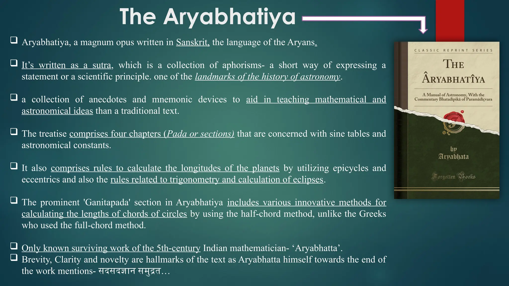 Aryabhatiya (476–550 CE). Astronomer.... | PPTX | Astrology | Religion ...