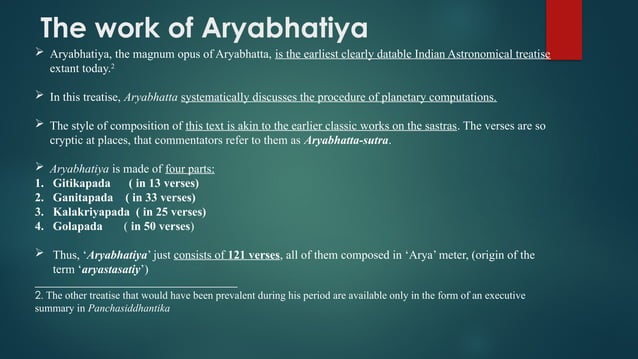 Aryabhatiya (476–550 CE). Astronomer.... | PPTX | Astrology | Religion ...