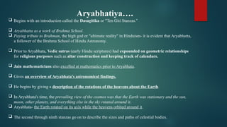 Aryabhatiya (476–550 CE). Astronomer.... | PPTX | Astrology | Religion ...