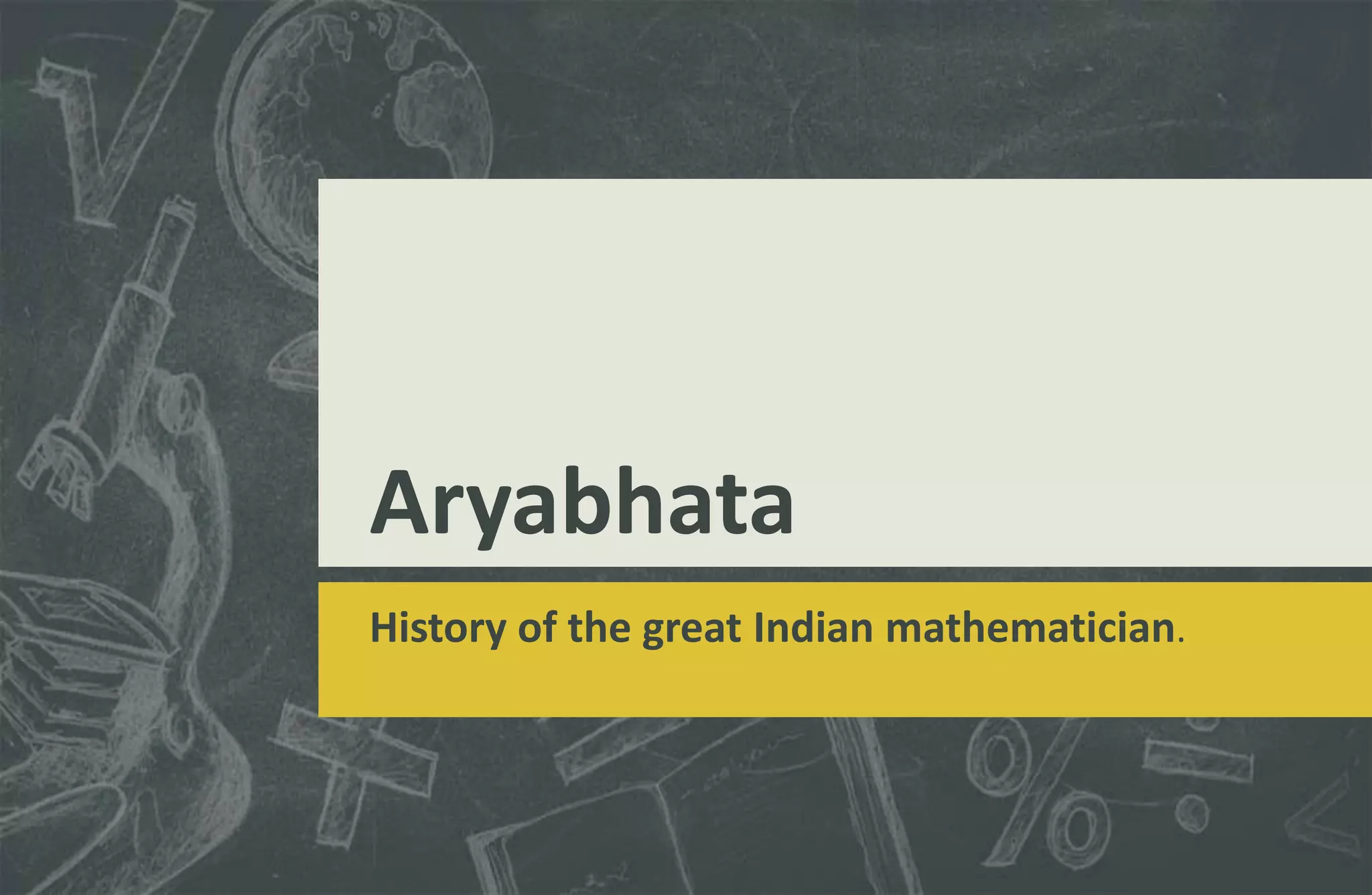 Aryabhatta | PPTX