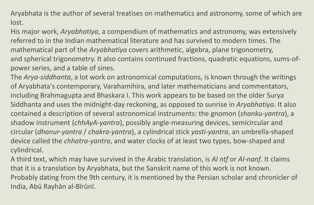 Aryabhatta | PPTX