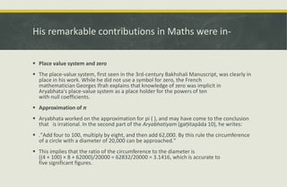 Aryabhatta | PPTX