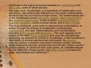 Aryabhatta | PPTX