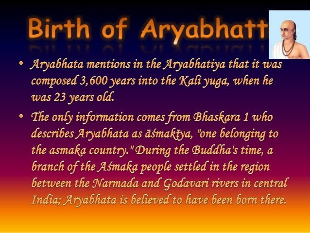 Aryabhatta Biography In English