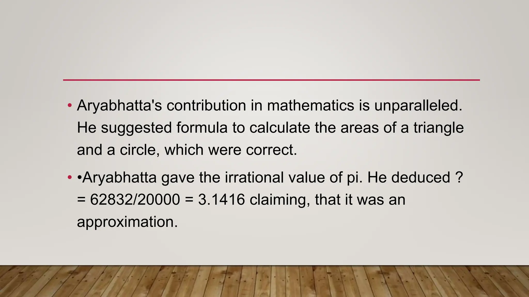 it is simple ppt for aryabhatta and invention. | PPTX