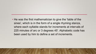 it is simple ppt for aryabhatta and invention. | PPTX