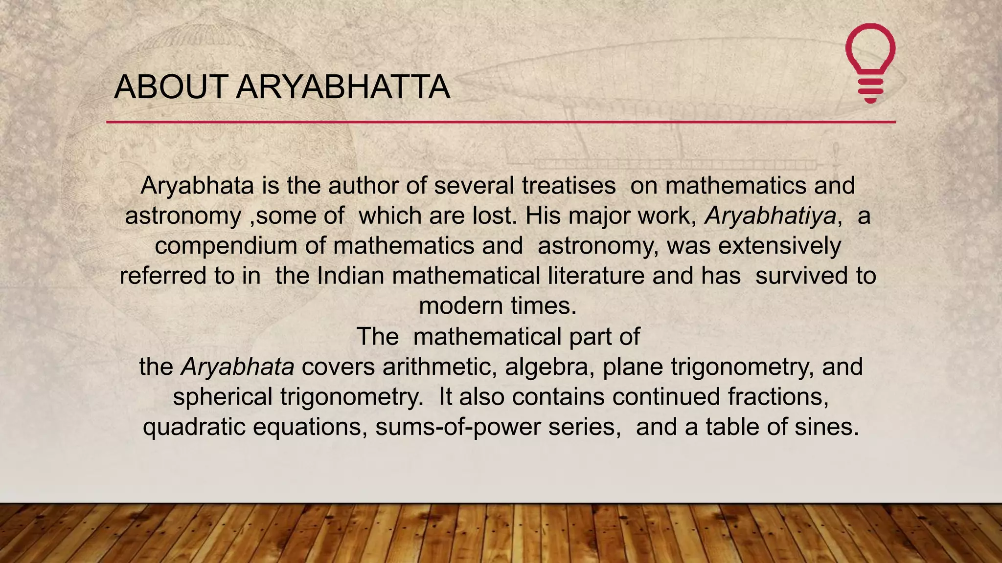 Aryabhatta | PPTX