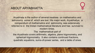 Aryabhatta | PPTX