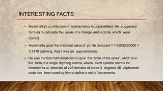 Aryabhatta | PPTX | Hinduism | Religion & Spirituality