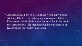 Aryabhatta .pptx
