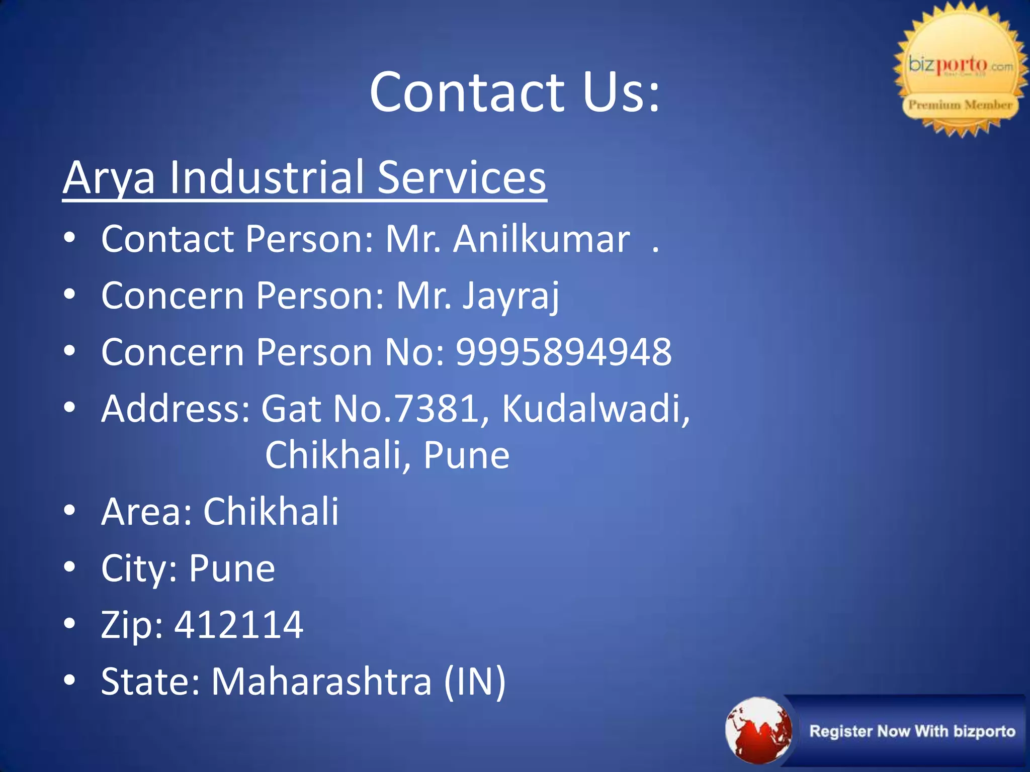 Arya Industrial Services | PPTX