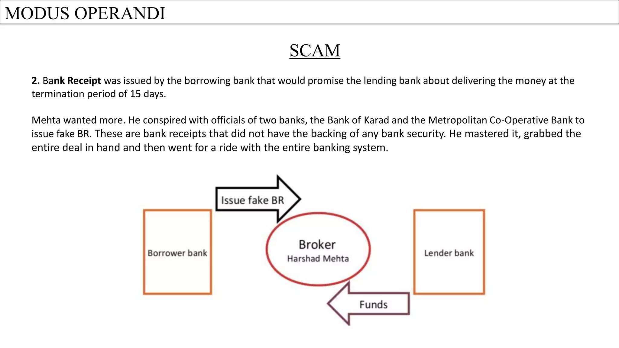 Harshad Mehta Scam | PPTX