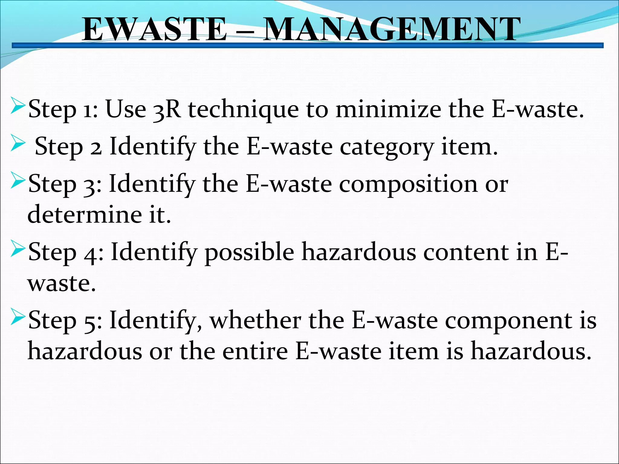 E-Waste | PPT