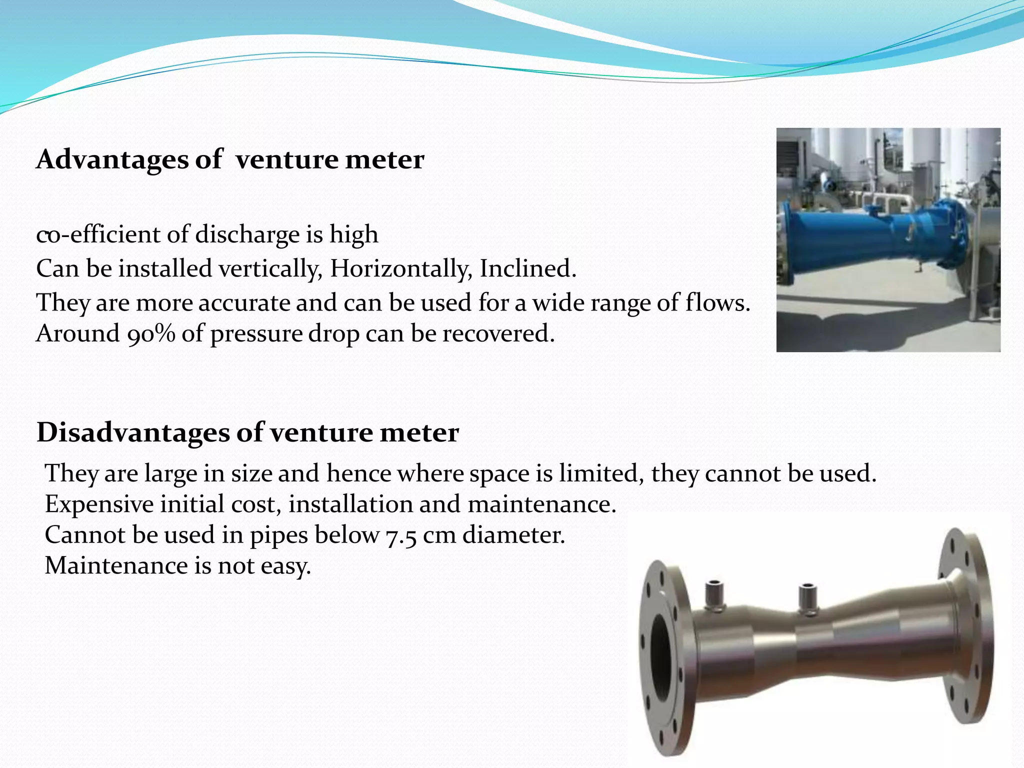 venturi and orifices meter | PPTX