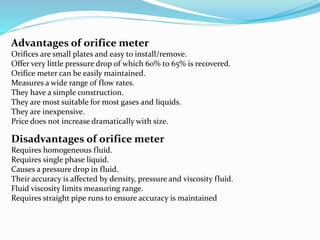 venturi and orifices meter | PPTX