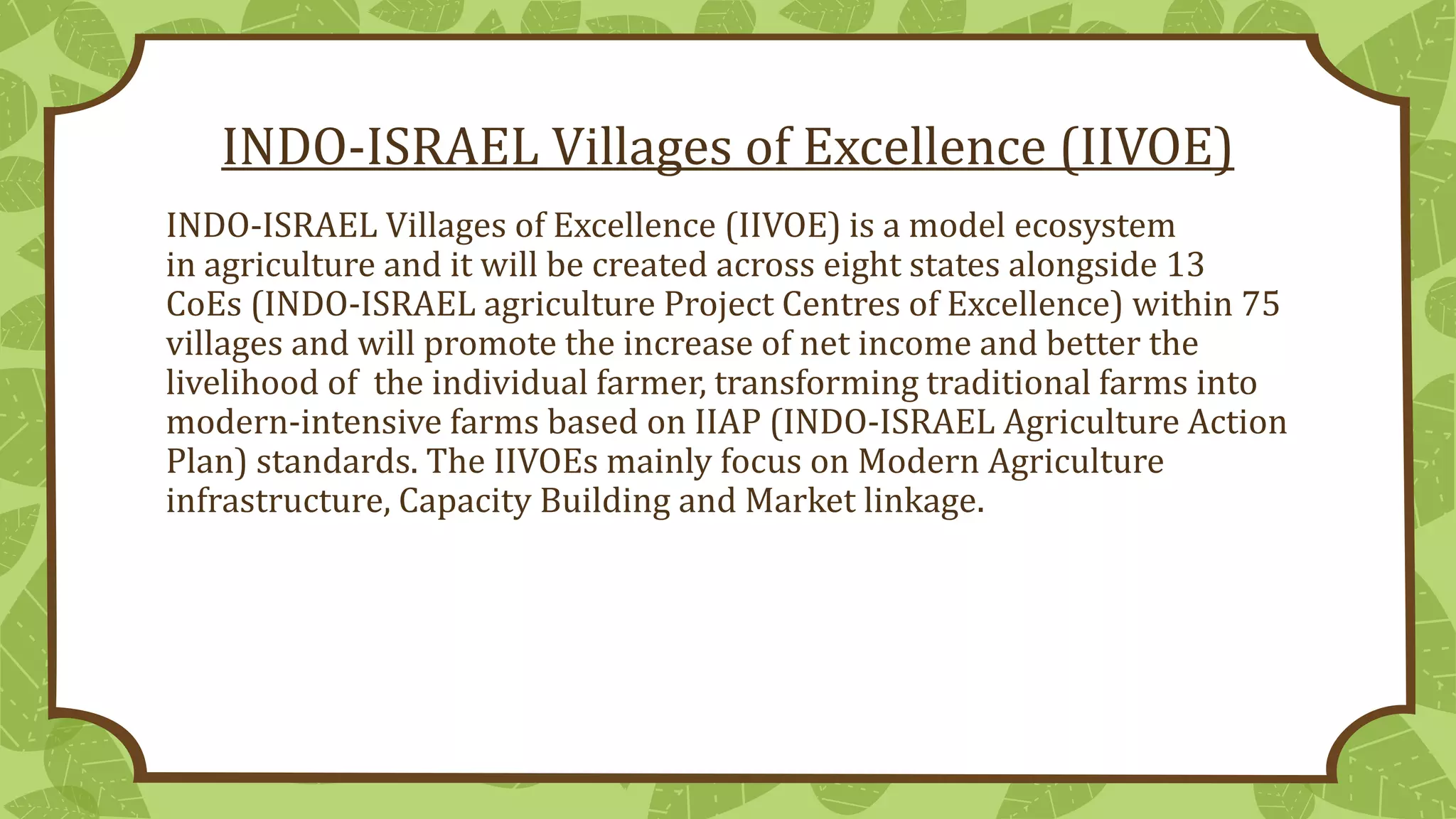 The Indo-Israel collaboration by Aryana Roy | PPTX