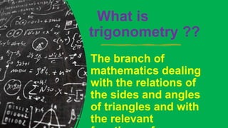 trigonometry ppt | PPT