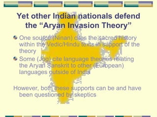 Aryan history assignment project aryans.ppt