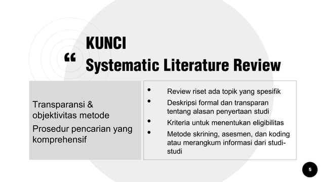 systematic literature review | PDF