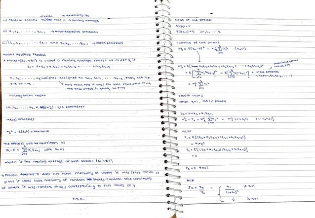 Time Series Analysis Notes Heheheheh Pdf