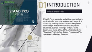 Arya Internship Report On StaadPro .pptx | Computer Software and Applications | Computing
