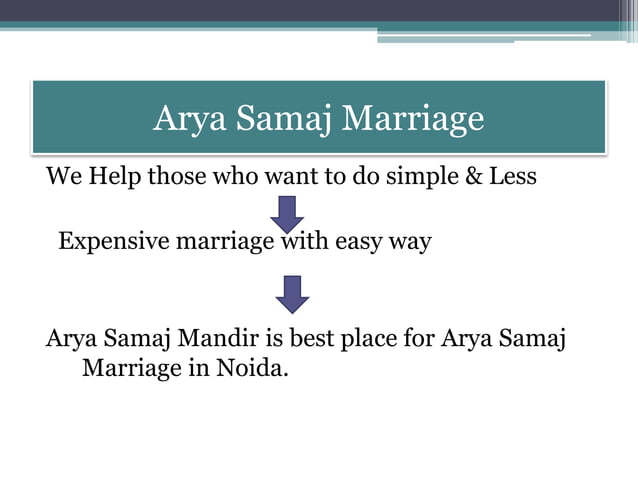 Arya samaj mandir noida | PPT