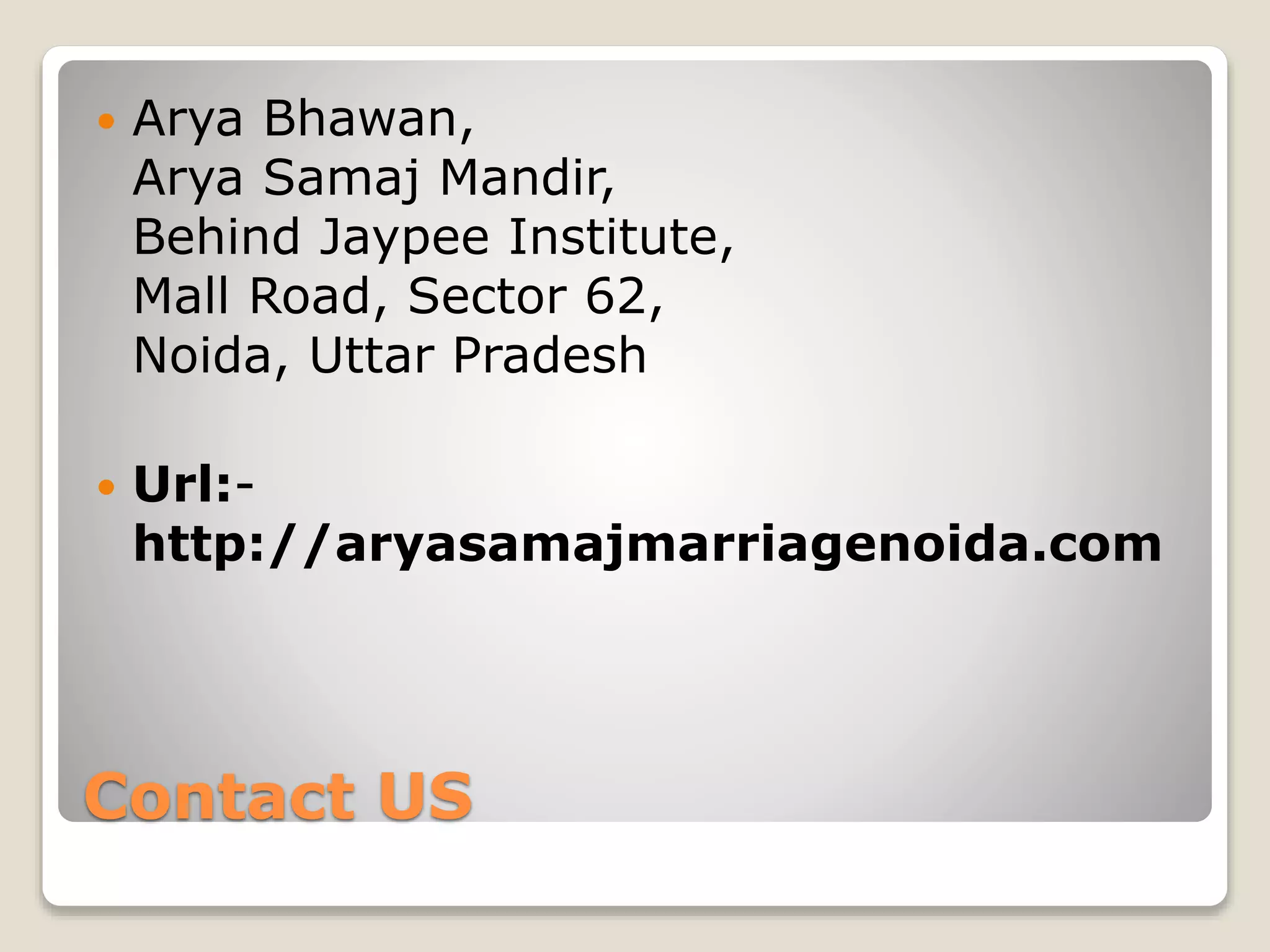 Arya samaj marriage noida | PPTX