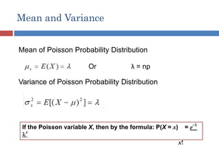 Arya_verman_052_Poisson_distribution_variance_mean.pptx