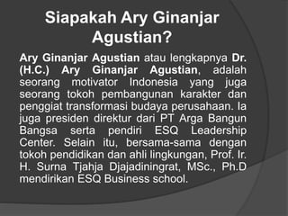 Ary ginanjar agustian | PPTX