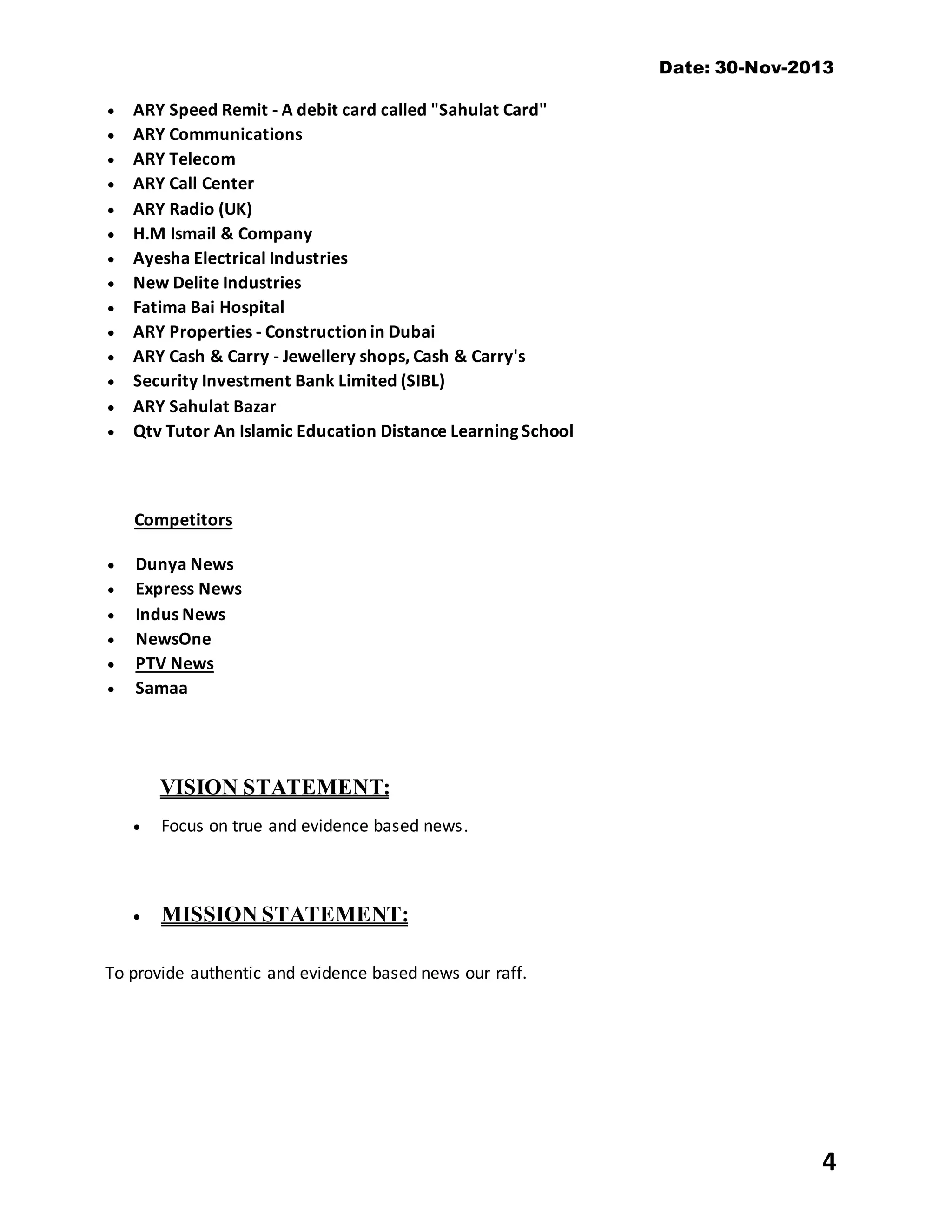 Ary group presentaion | PDF