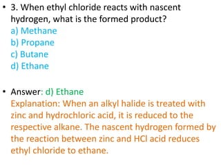 Alkyl Halide MCQ drx.Amit Kumar | PPTX