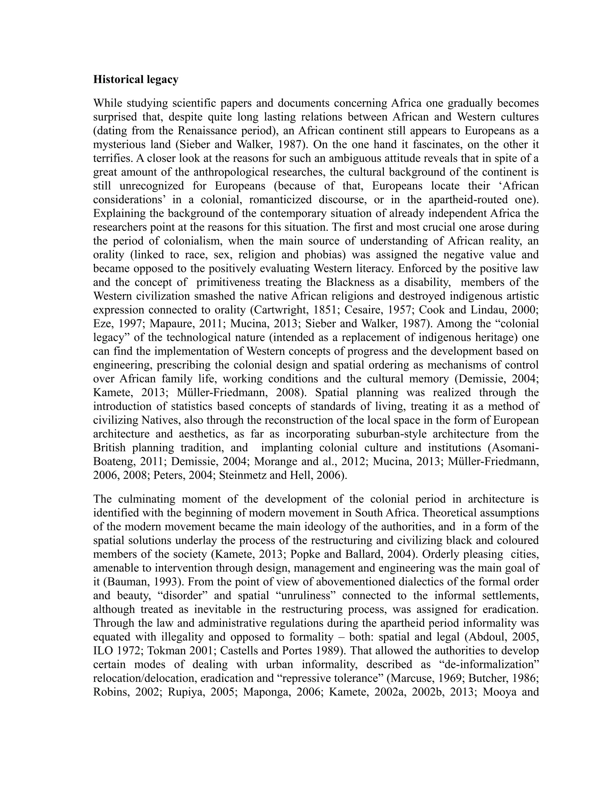 Re-discovering the African philosophy of the architecture through the ...