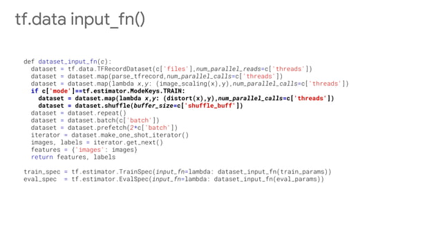 Developing a ML model using TF Estimator | PPT