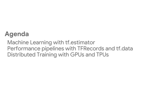 Developing a ML model using TF Estimator | PPT