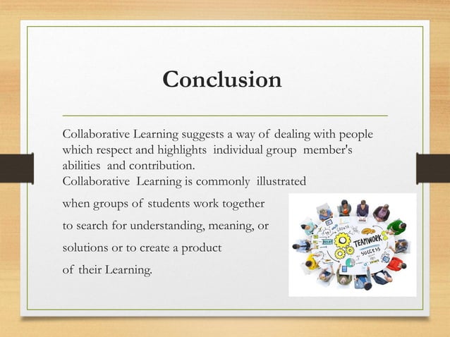information how to deal with collaborative learning | PPTX | Education
