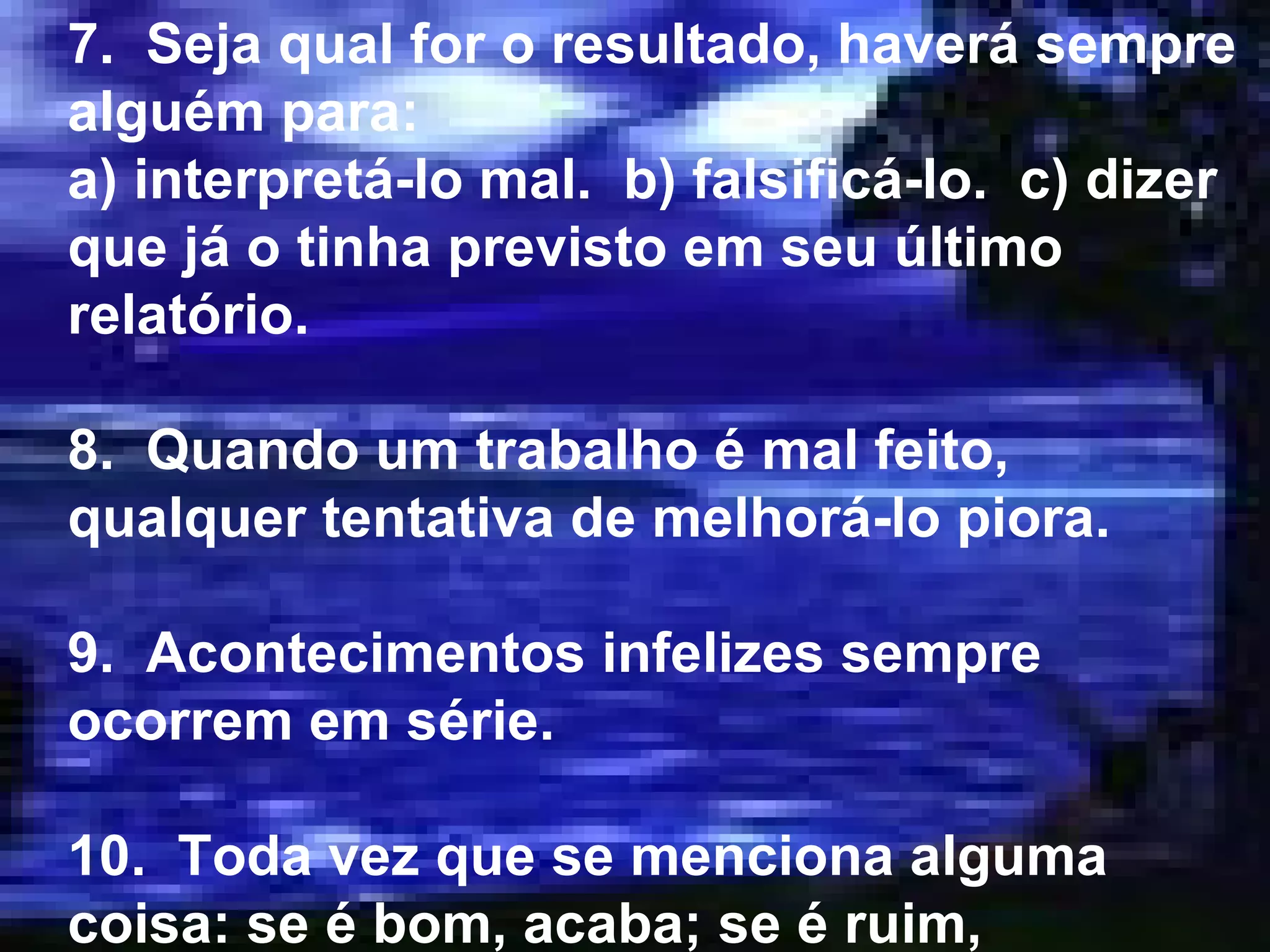 As 100 Melhores Leis De Murphy | PPT