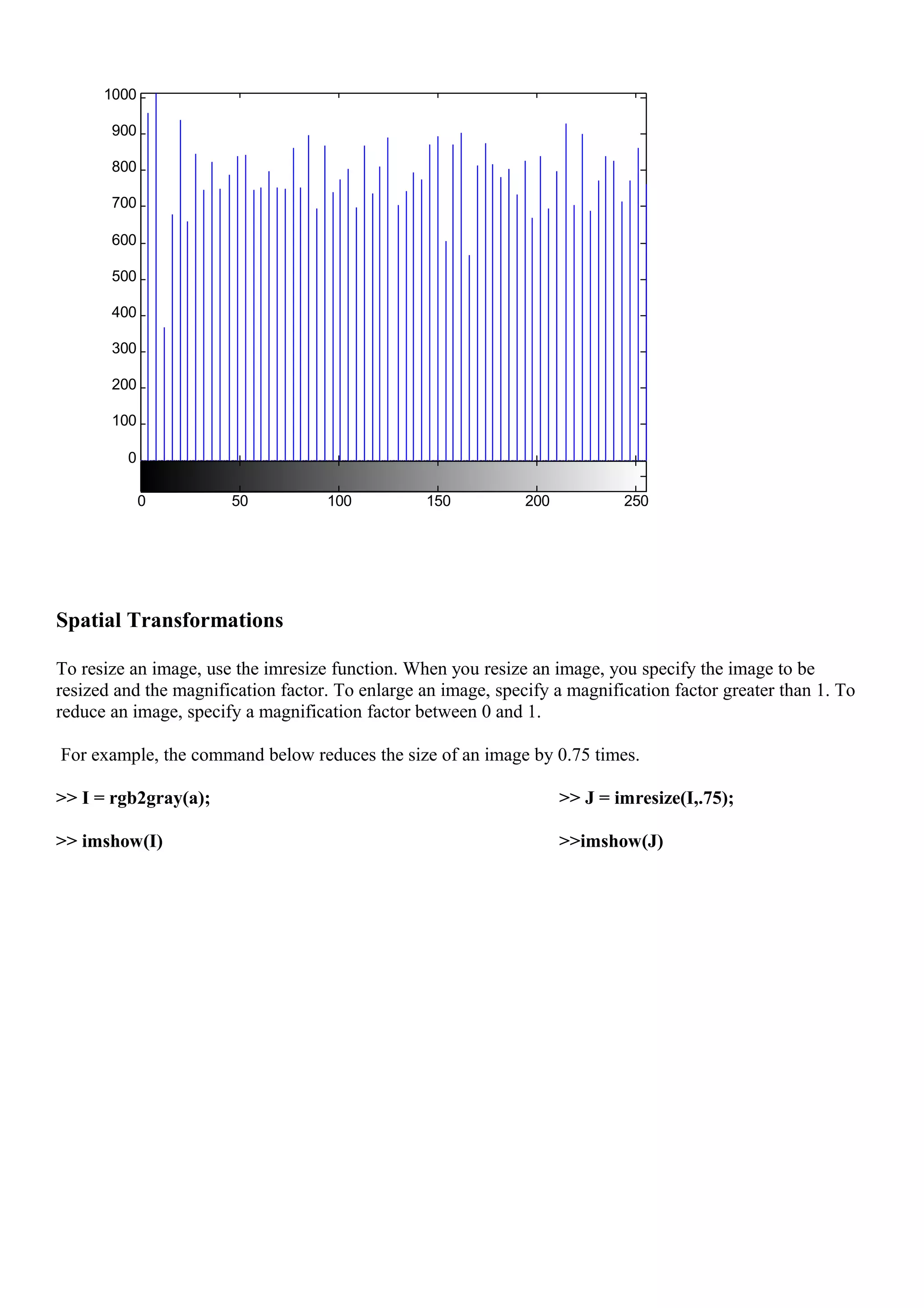 Simple Matlab Tutorial Using Matlab Inbuilt Commands Doc 1550