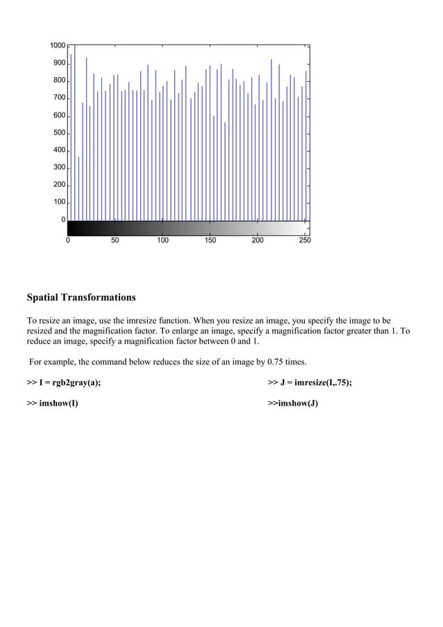 Simple Matlab Tutorial Using Matlab Inbuilt Commands Doc