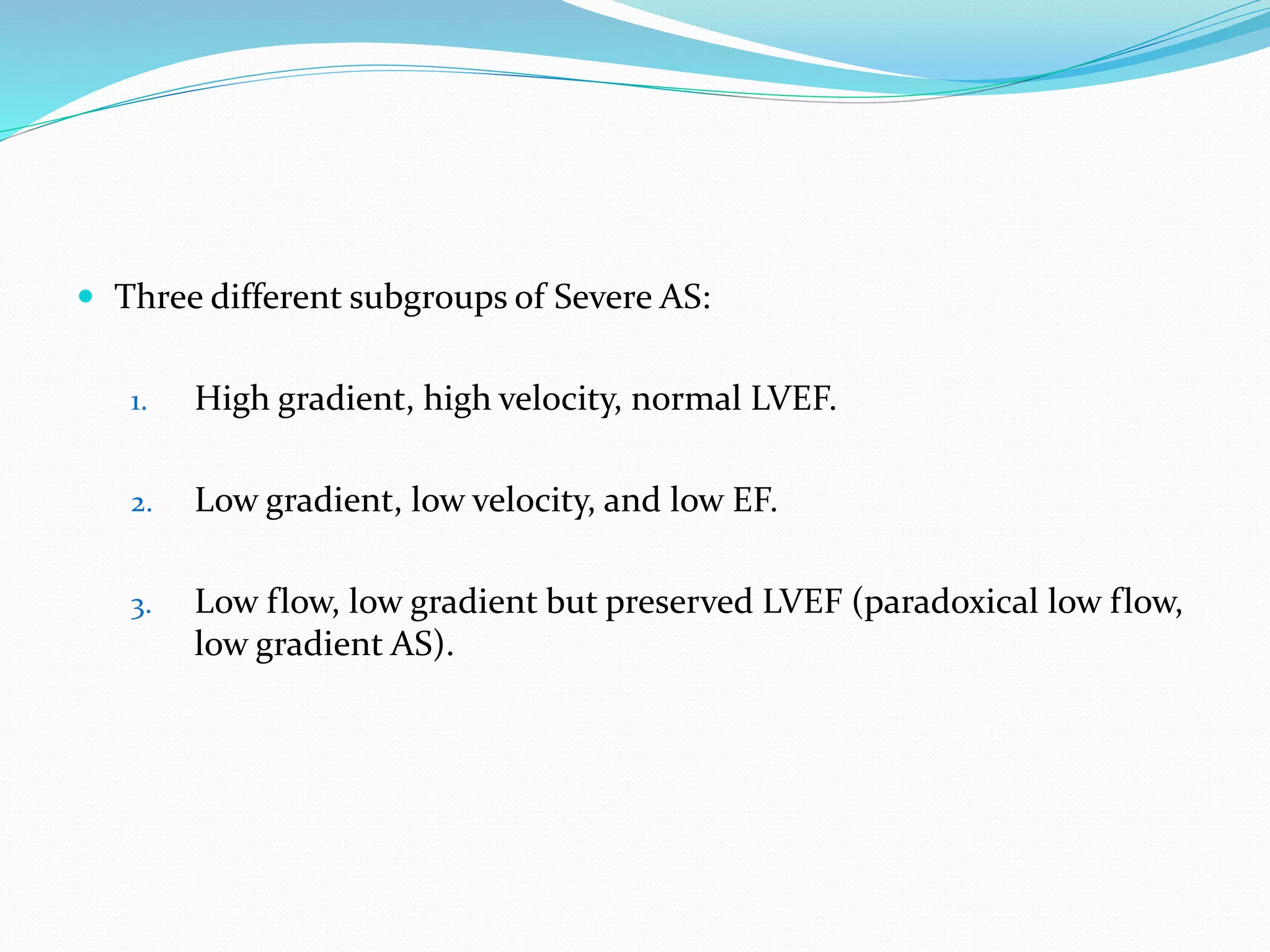 Aortic stenosis - Echocardiography | PPTX