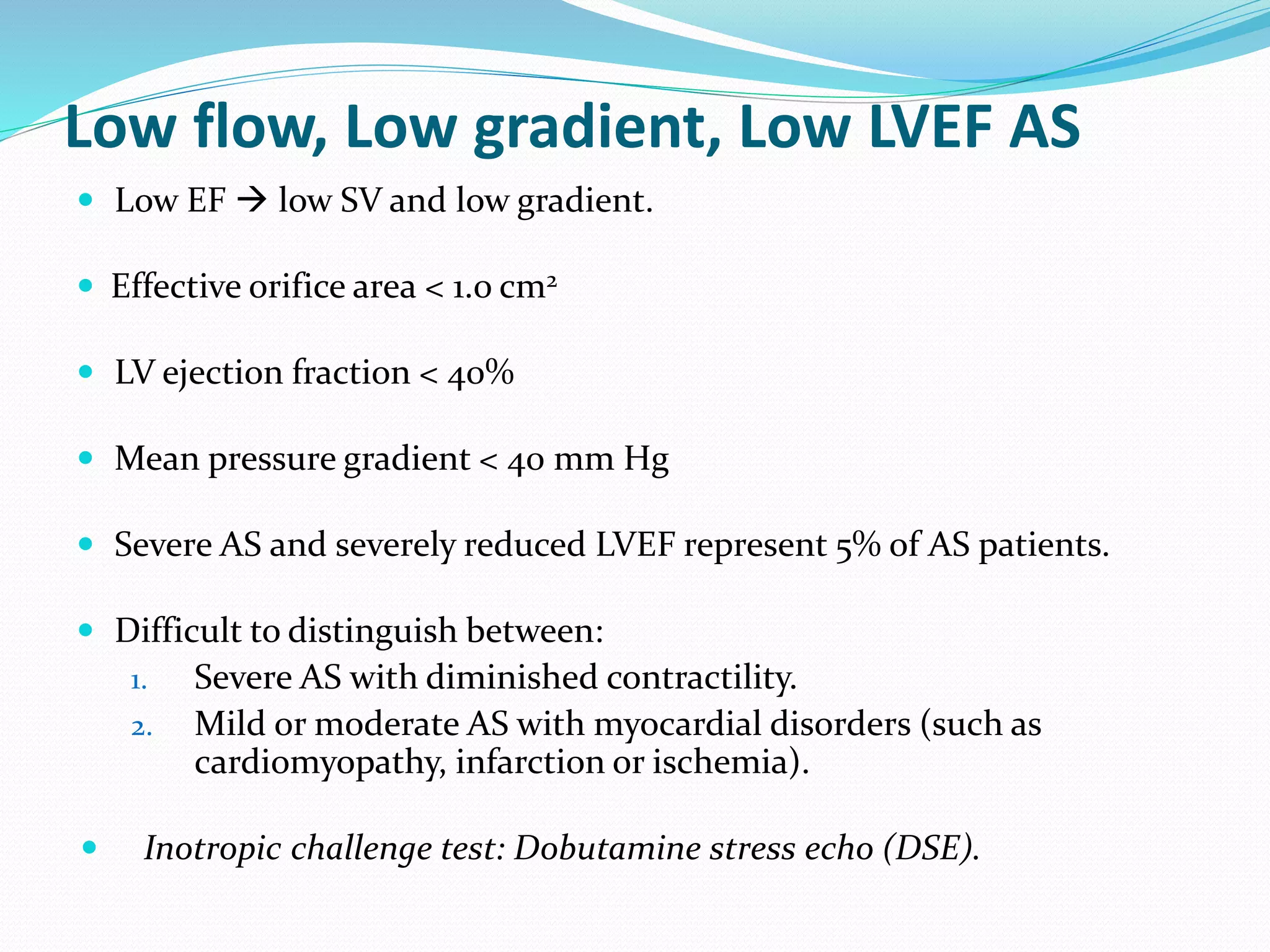 Aortic stenosis - Echocardiography | PPTX