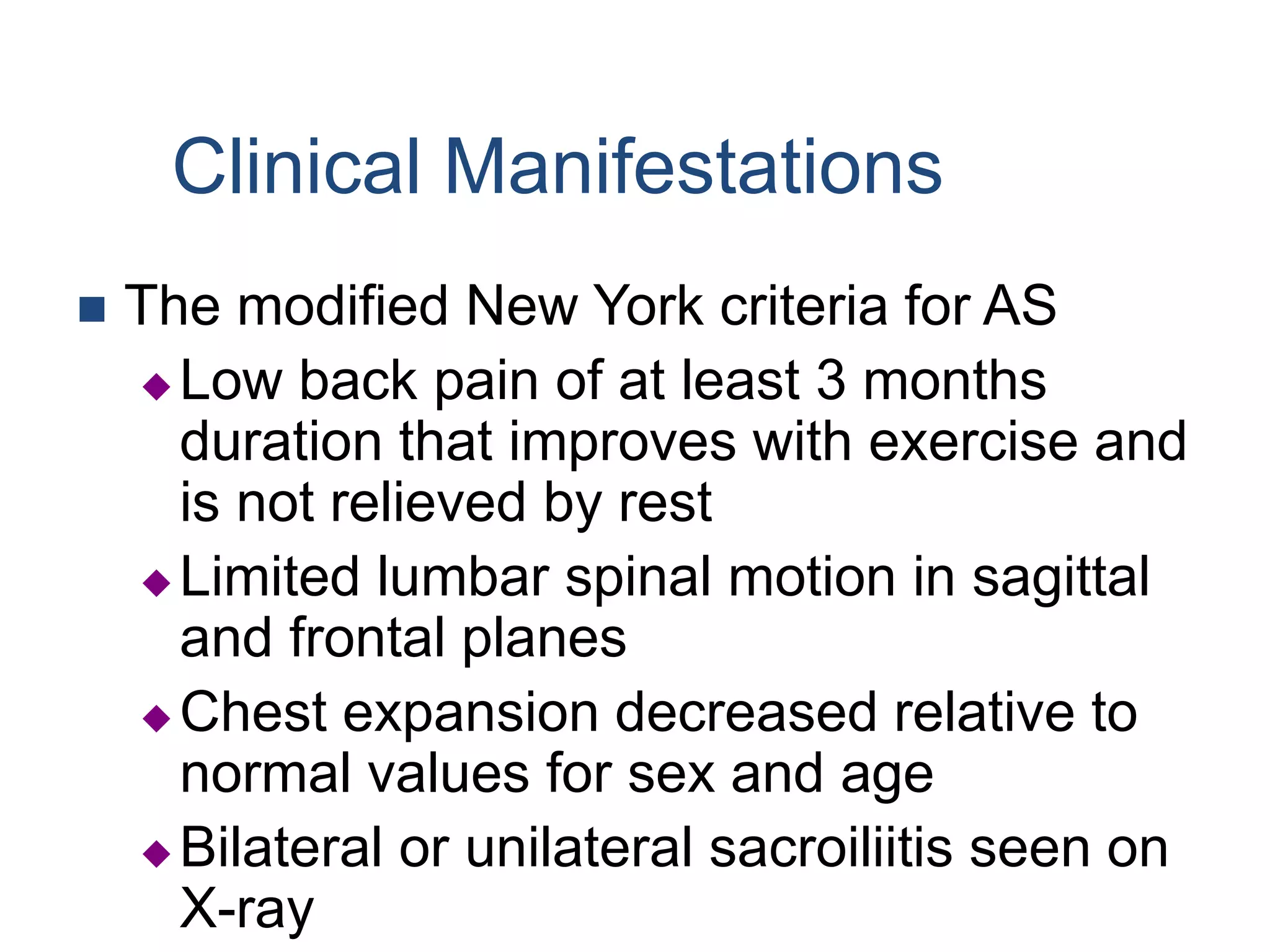 Ankylosing spondylitis | PPTX