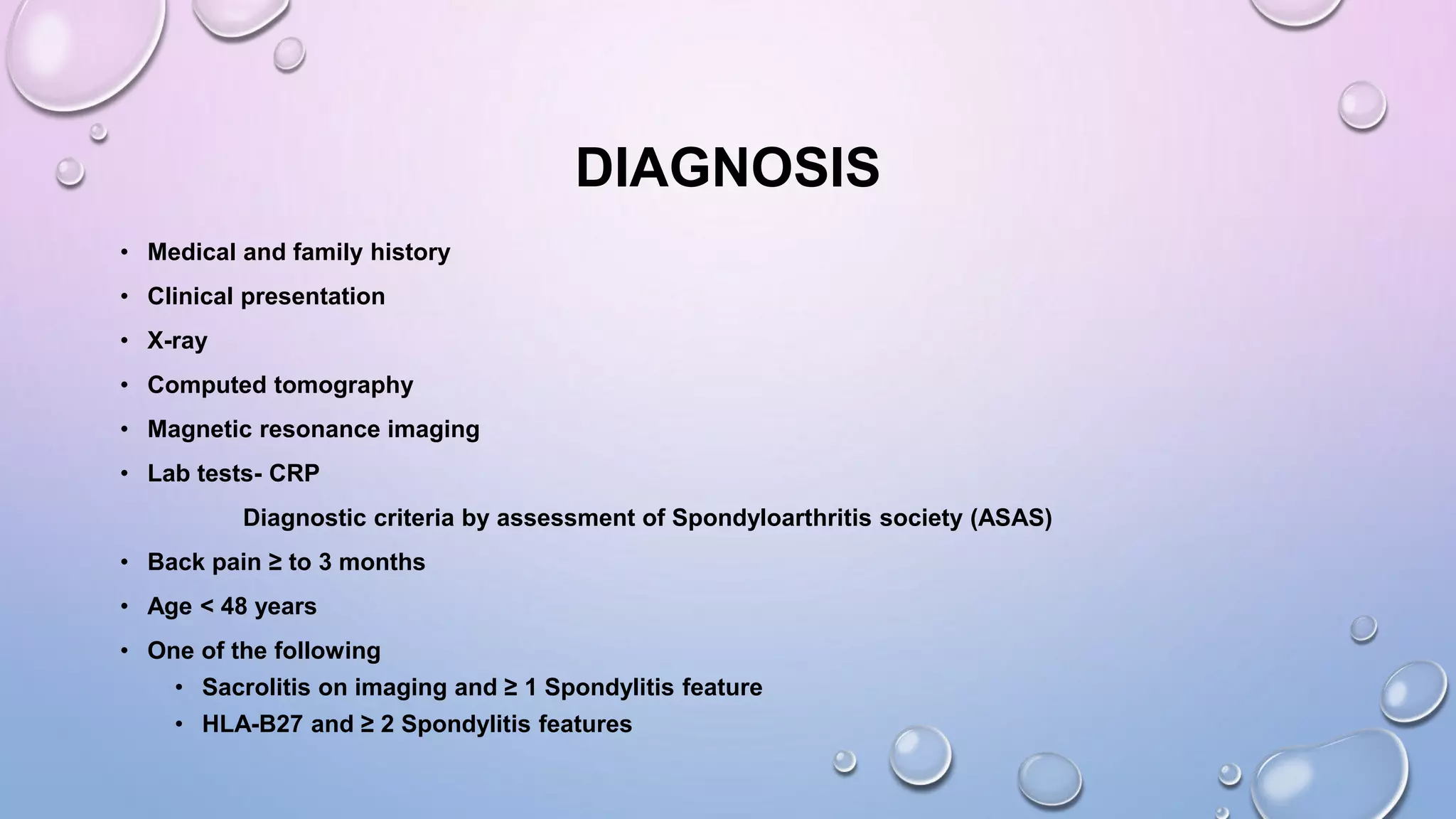 Ankylosing Spondylitits | PPTX
