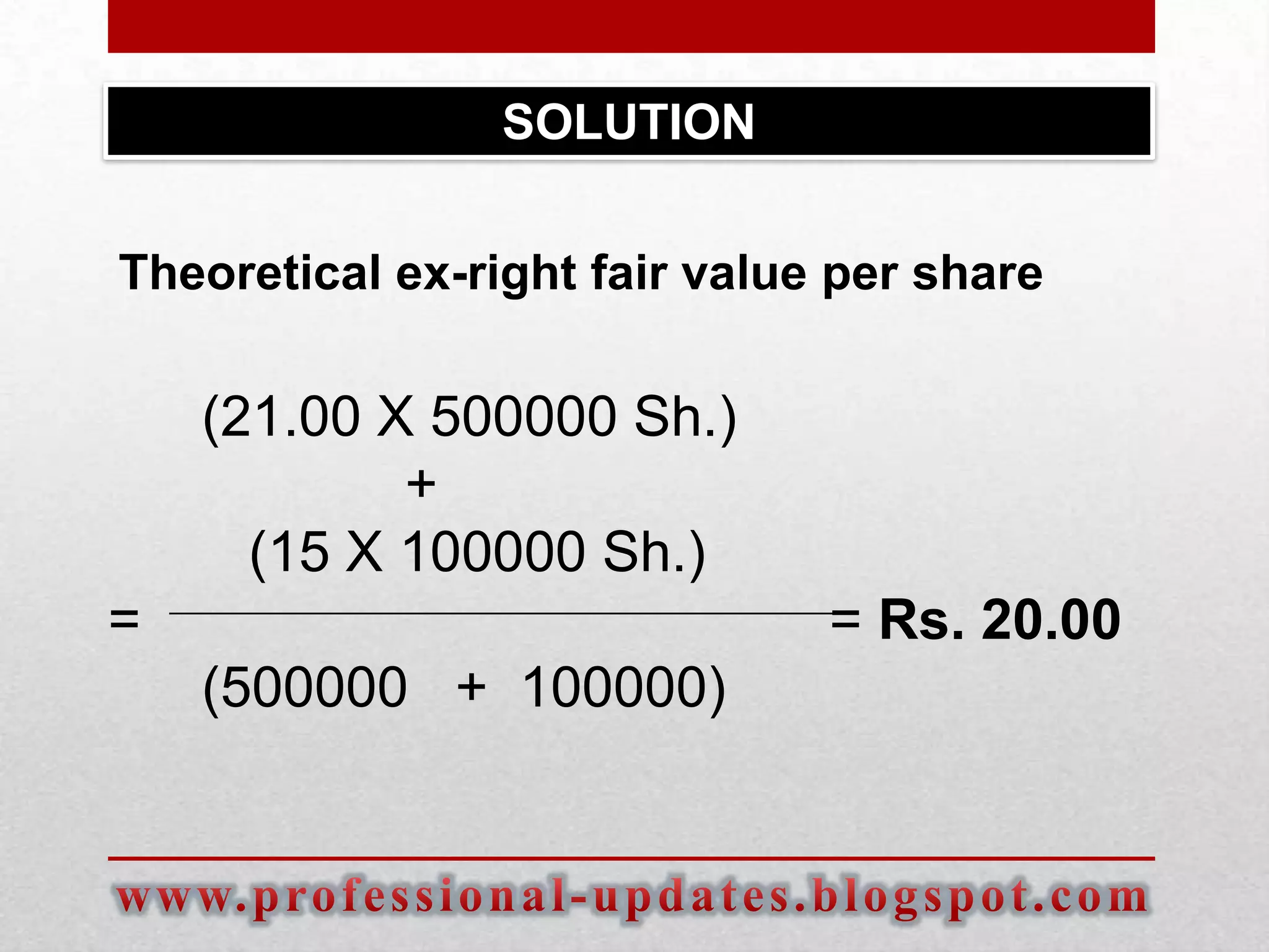 Accounting Standard 20 - Earning Per Share | PPTX