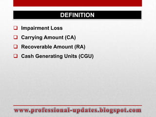 Accounting Standard - 28 Impairment Of Assets | PPTX