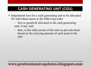 Accounting Standard - 28 Impairment Of Assets | PPTX