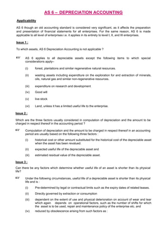 As 6-depreciation accounting | PDF