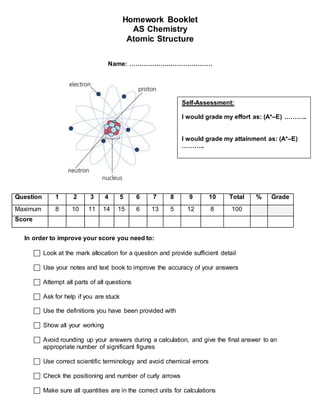 Chemistry Booklet Answers | DOC